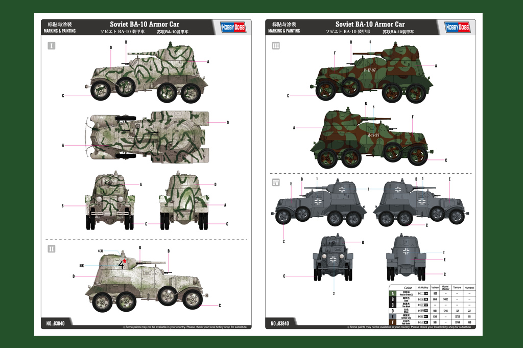 Soviet BA-10 Armor Car 83840-1:35-HobbyBoss
